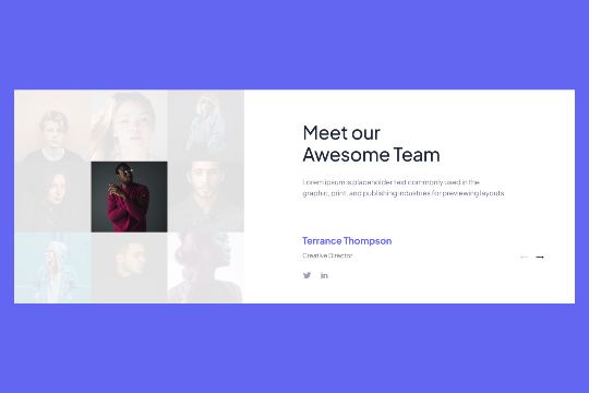 Team Component - Webflow